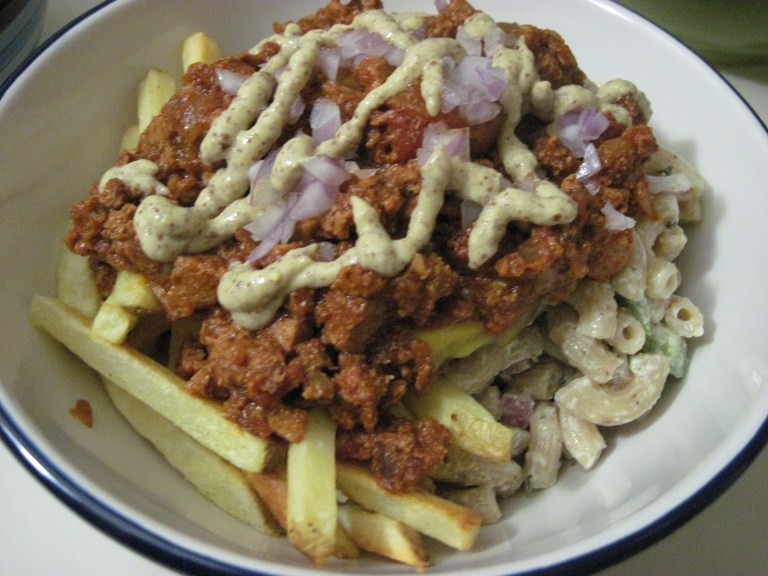 Vegetarian Garbage Plate (oh, yes I did!) | BEETNIK RECIPES: vegetarian ...